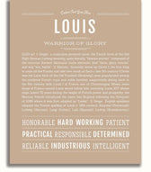 Louis | Name Art Print – Name Stories