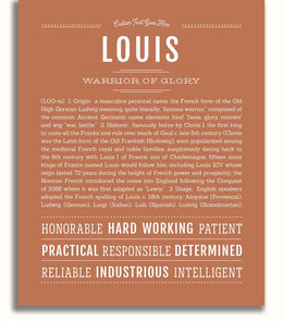 Louis | Name Art Print – Name Stories
