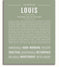 Louis | Name Art Print – Name Stories