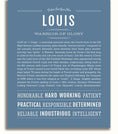 Louis | Name Art Print – Name Stories