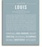 Louis | Name Art Print – Name Stories