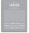 Louisa Personalized Name Meaning Art Prints – Name Stories