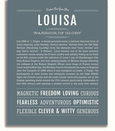 Louisa | Name Art Print – Name Stories