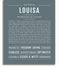 Louisa | Name Art Print – Name Stories