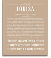 Louisa | Name Art Print – Name Stories