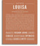 Louisa | Name Art Print – Name Stories