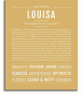 Louisa | Name Art Print – Name Stories