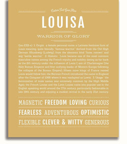 Louisa | Name Art Print – Name Stories