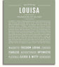 Louisa | Name Art Print – Name Stories