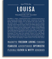 Louisa | Name Art Print – Name Stories