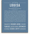 Louisa | Name Art Print – Name Stories