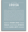 Louisa | Name Art Print – Name Stories