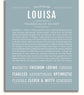 Louisa | Name Art Print – Name Stories