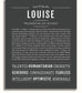Louise | Name Art Print – Name Stories