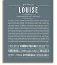 Louise | Name Art Print – Name Stories