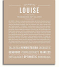 Louise | Name Art Print – Name Stories