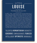 Louise | Name Art Print – Name Stories