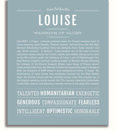 Louise | Name Art Print – Name Stories