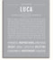 Luca (female) | Name Art Print – Name Stories