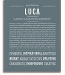 Luca (female) | Name Art Print – Name Stories