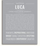 Luca (male) | Name Art Print – Name Stories