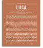 Luca Personalized Name Meaning Art Prints – Name Stories