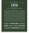 Luca (male) | Name Art Print – Name Stories