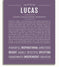Lucas | Name Art Print - Personalized Custom Gifts – Name Stories