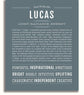 Lucas | Name Art Print – Name Stories