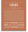 Lucas Personalized Name Meaning Art Prints – Name Stories