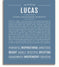Lucas | Name Art Print – Name Stories