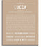 Lucca (male) | Name Art Print – Name Stories