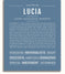Lucia | Name Art Print – Name Stories