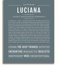 Luciana | Name Art Print – Name Stories