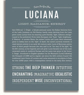 Luciana | Name Art Print – Name Stories