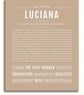 Luciana | Name Art Print – Name Stories