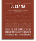 Luciana | Name Art Print – Name Stories