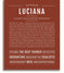 Luciana | Name Art Print – Name Stories