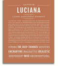 Luciana | Name Art Print – Name Stories