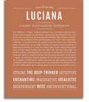 Luciana | Name Art Print – Name Stories