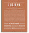Luciana | Name Art Print – Name Stories