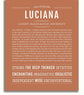 Luciana | Name Art Print – Name Stories