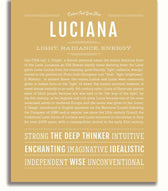 Luciana | Name Art Print – Name Stories