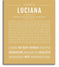 Luciana | Name Art Print – Name Stories