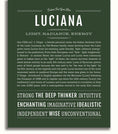 Luciana | Name Art Print – Name Stories