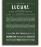 Luciana | Name Art Print – Name Stories