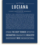 Luciana | Name Art Print – Name Stories