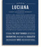 Luciana | Name Art Print – Name Stories