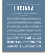 Luciana | Name Art Print – Name Stories