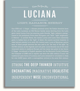 Luciana | Name Art Print – Name Stories